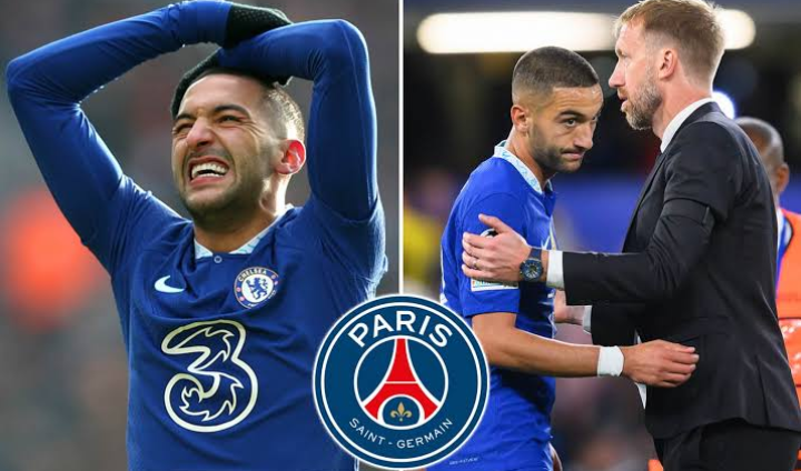 Hakim Ziyech arrived in Paris for a medical with PSG but something went ...